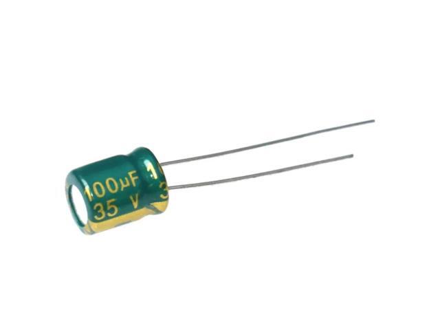 Click here for 50PCS 35V100UF Green Gold High Frequency Low Resis... prices