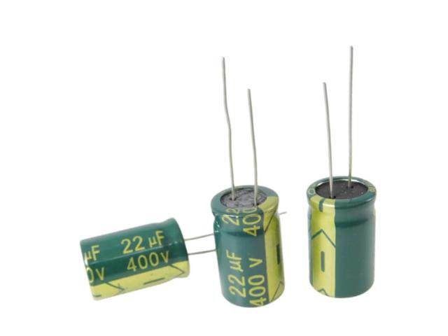 Click here for 10PCS 400V22UF Green Gold High Frequency Low Resis... prices