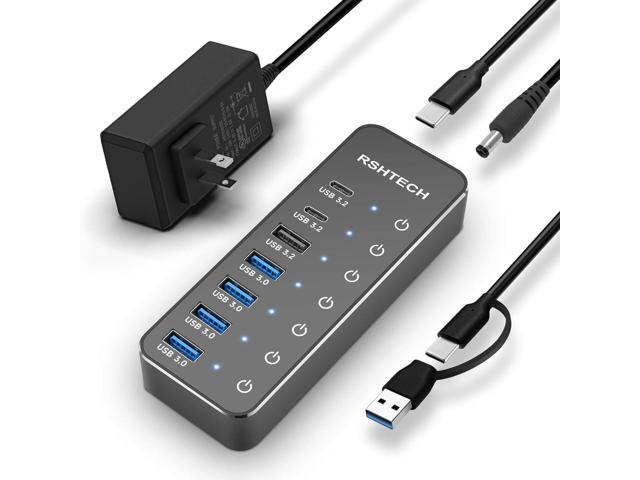 Click here for RSHTECH 7-Port Powered USB 3.2/USB C Hub with 10Gb... prices