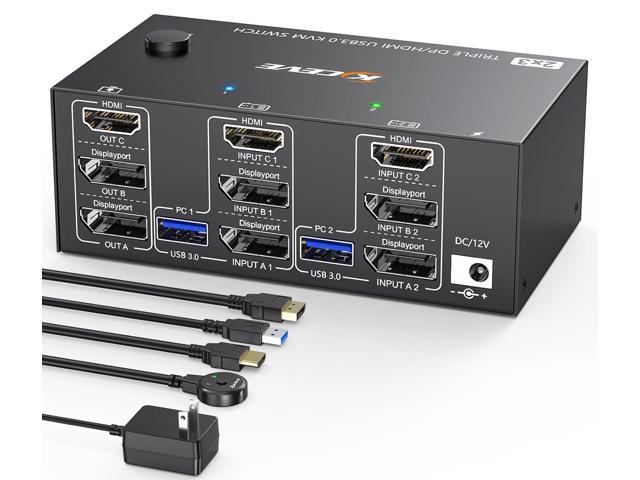 Click here for Triple Monitor KVM Switch 3 Monitors 2 Computers 8... prices