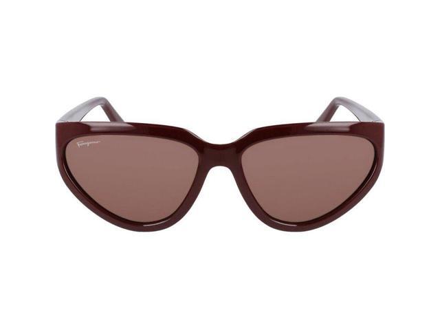 Click here for SALVATORE FERRAGAMO-SF1017S 604 Oval Sunglasses Bu... prices