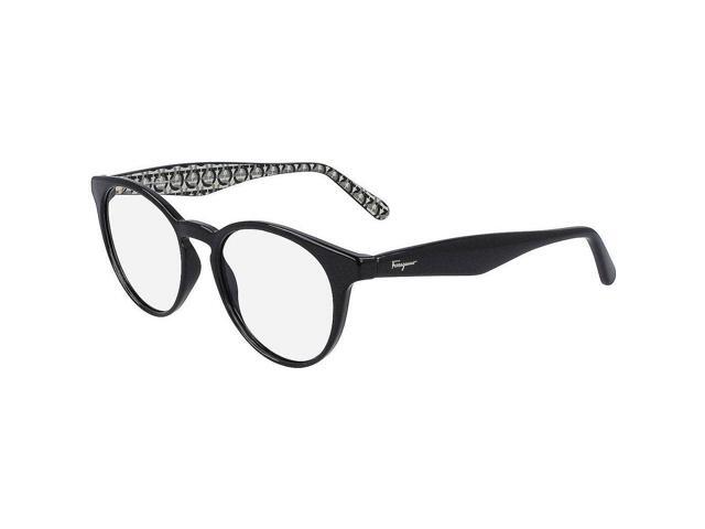 Click here for SALVATORE FERRAGAMO-SF2867 001 Round Eyeglasses Bl... prices
