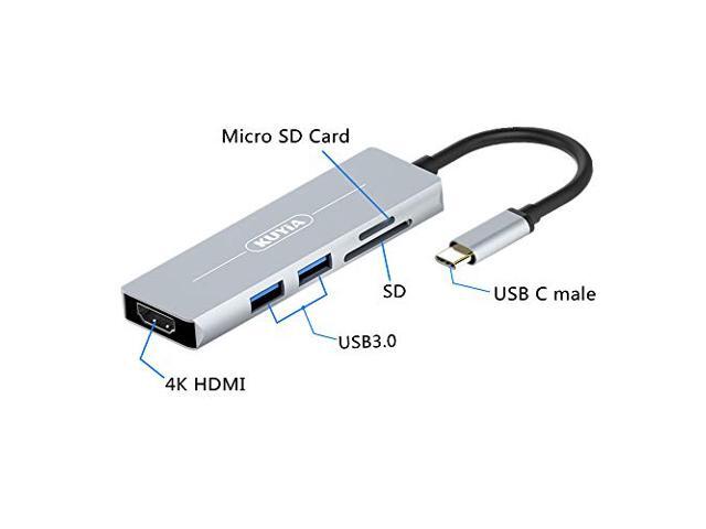 Click here for KUYiA Type C Hub  5 in 1 Multiport USB C Adapter D... prices