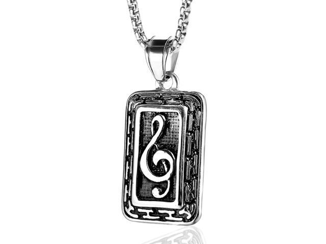 Click here for Fashion Vintage Music Note Pendant Hip Hop Mens G-... prices