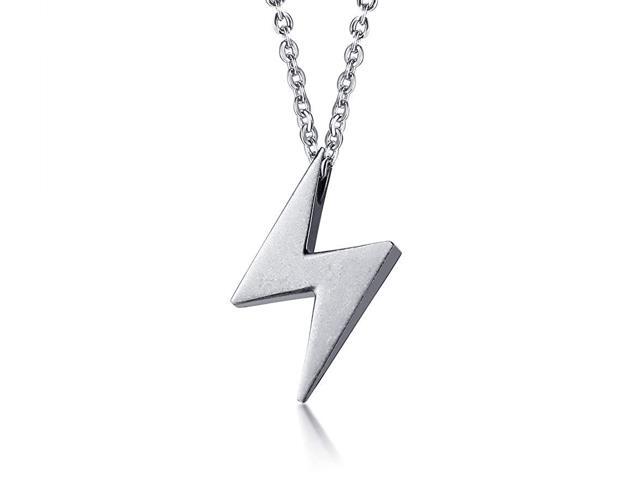 Click here for Gray Geometric Pendant Men Women Stainless Steel Z... prices