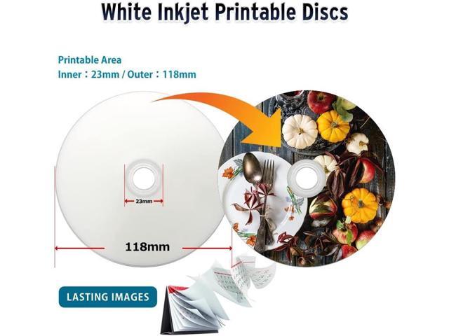 Click here for PlexDisc 16X 4.7GB Glossy White Inkjet Hub Printab... prices