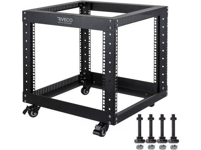 Click here for RIVECO 9U Open Frame Server Rack with Casters- Hea... prices