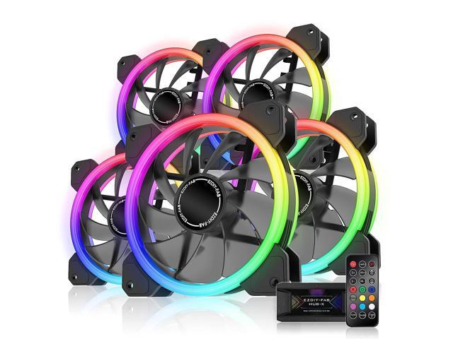 Click here for EZDIY-FAB RGB Dual Ring 120mm Case Fans 5V Motherb... prices