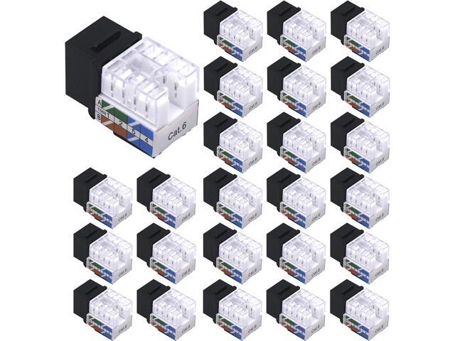Click here for VCE Cat6 RJ45 Keystone Jack Insert Slim Profile 25... prices