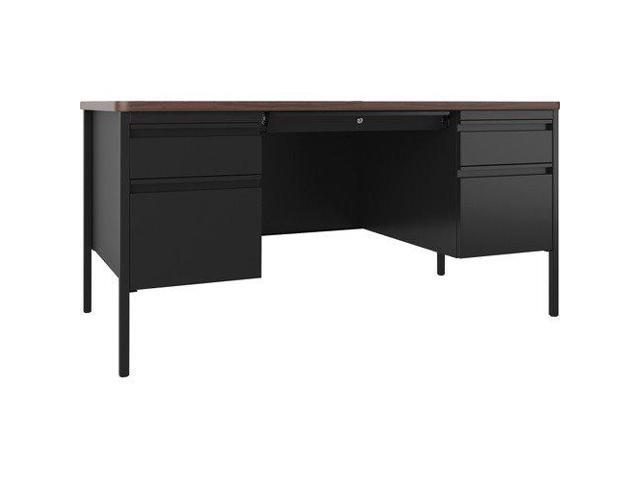 Click here for Lorell Desk  Double-Pedestal  60x30x29-1/2  Walnut... prices