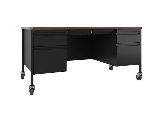 Click here for Lorell Desk  Double-Pedestal  Mobile  60x30x29-1/2... prices