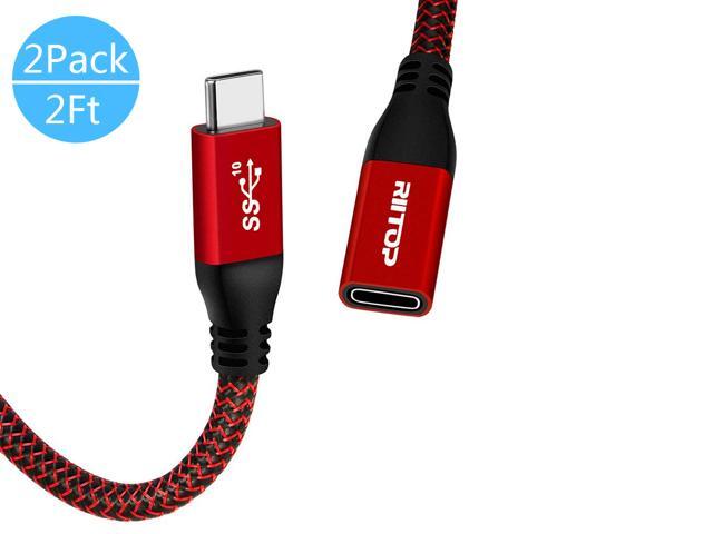 Click here for USB C Extension Cable Short 2ft (2Pack)  RIITOP US... prices