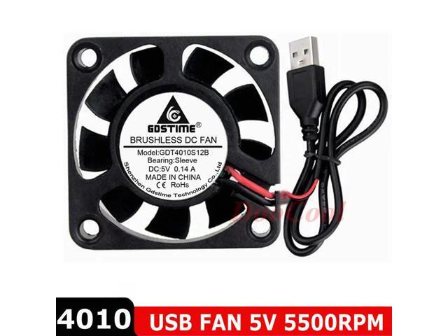 Click here for 500pcs/lot 40mm Mini USB Fan 5V 40x40x10mm 4010 4c... prices