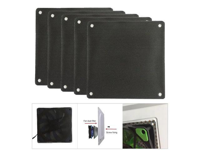 Click here for 5PCS 80mm Cuttable Black PVC PC Fan Dust Filter Du... prices