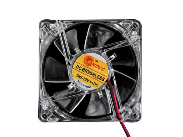 Click here for Quad 4-LED Light Neon Clear 80mm PC Computer Case... prices