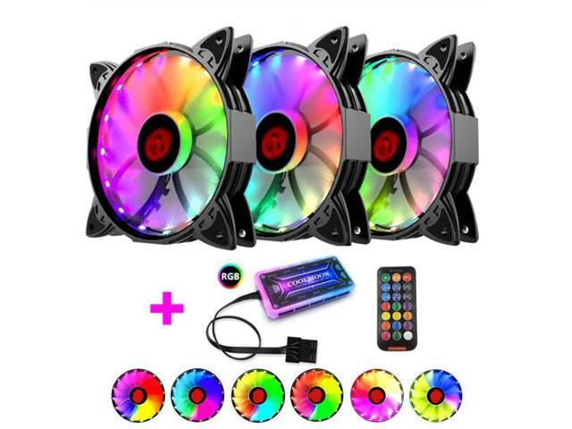 Click here for Case PC Cooling Fan Cooler RGB Adjust LED 12V 6Pin... prices
