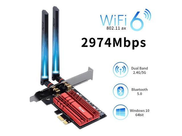 Click here for Dual Band 2.4Gbps WiFi 6 AX200 Gigabit Network Car... prices