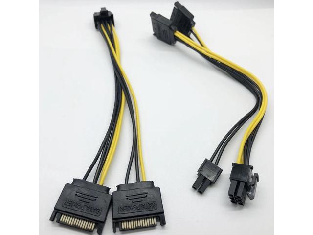 Click here for SATA 2 x 15Pin M to Graphics card PCI-e PCIE 8 (6+... prices