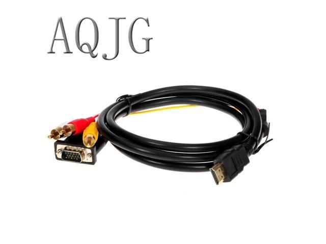 Click here for 1pcs 1.5M 5FT Male HDMI to VGA HD15 + 3RCA Video/A... prices