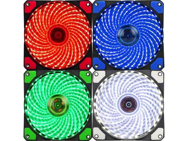 Click here for 120mm LED Ultra Silent Computer PC Case Fan 33 LED... prices