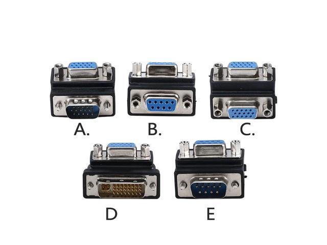 Click here for 90 Degree VGA Adapter Male to Female Connector DB9... prices
