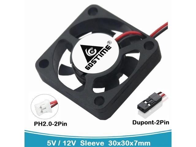 Click here for 2pcs 30x30x7mm DC Fan 12V 5V 3cm 30mm Cooler 3007... prices