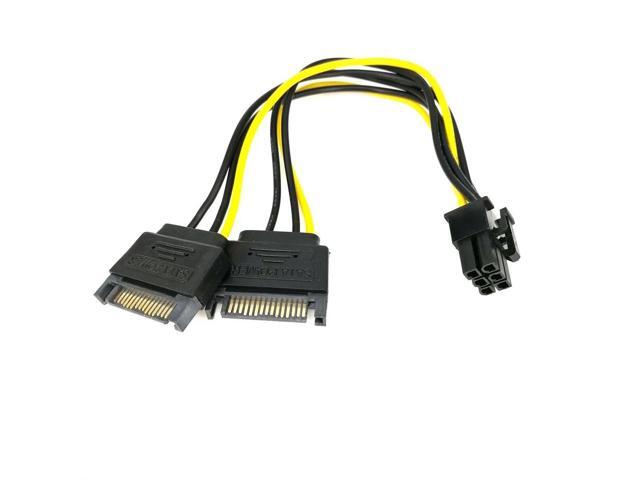 Click here for 20cm Sata Power To 6 pin Graphics Power Supply Dua... prices