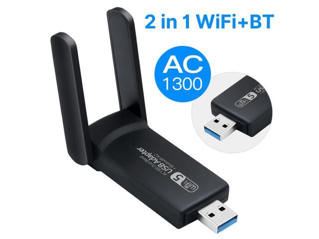 Click here for DERAPID USB WiFi Bluetooth Adapter 1300Mbps Dual B... prices