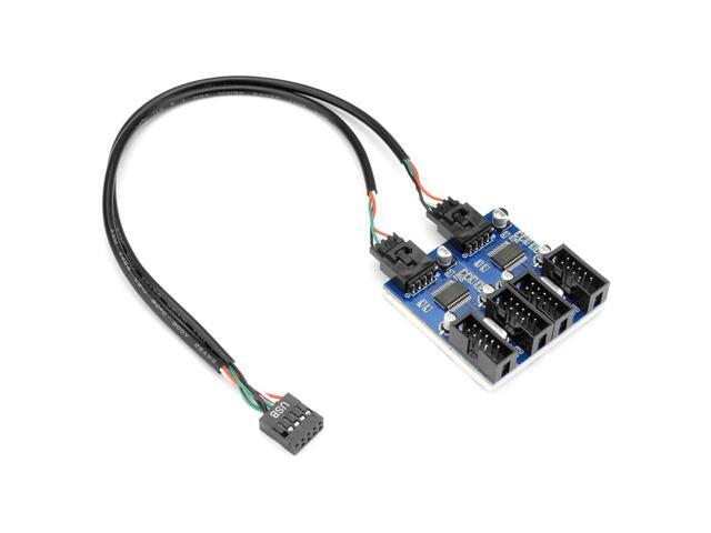 Click here for 9 pin USB Header Male 1 to 4 Female Motherboard Ex... prices
