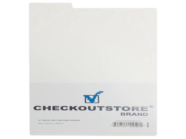 Click here for 25 CheckOutStore White Plastic Record Dividers 12... prices
