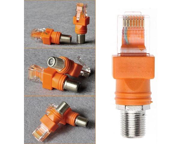 Click here for FOR F Female To RJ45 Male Coaxial Barrel Coupler A... prices