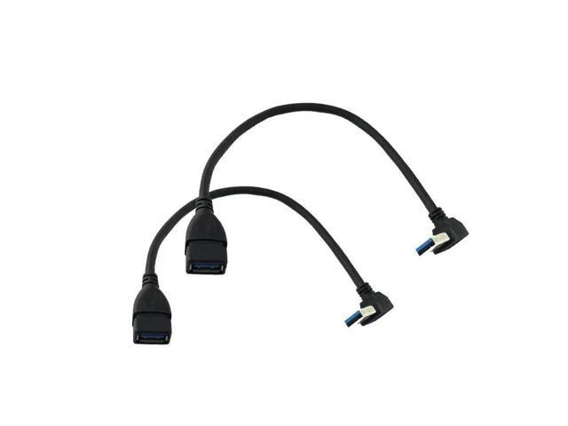 Click here for FOR 2Pcs SuperSpeed USB 3.0 Down Angle Male to Fem... prices