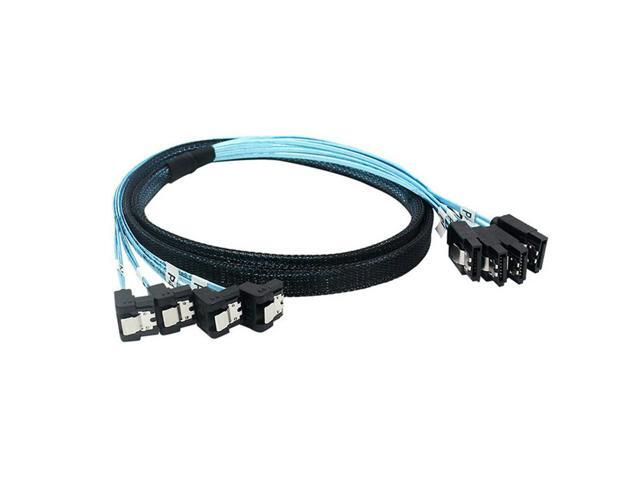 Click here for FOR SAS 4.0 4SATA to 4SATA Cable with 90° Bend - E... prices