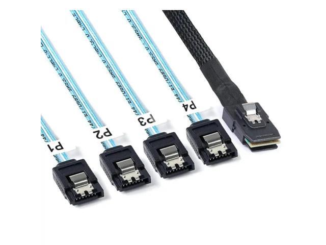 Click here for FOR Mini-SAS SFF-8087 To 4 SATA Cable Mini SAS 4i... prices