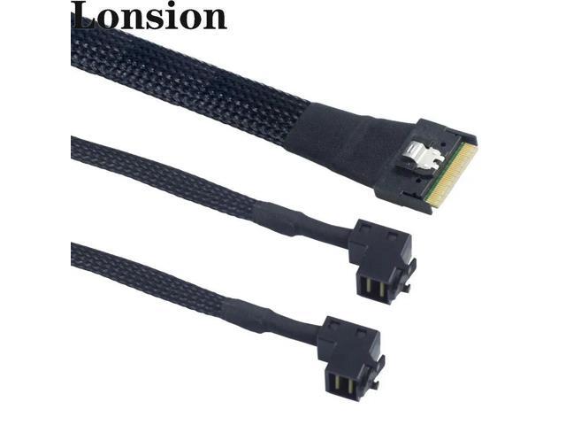 Click here for FOR Mini SAS SFF-8654 8i 4.0 To 2 Ports SAS HD SFF... prices