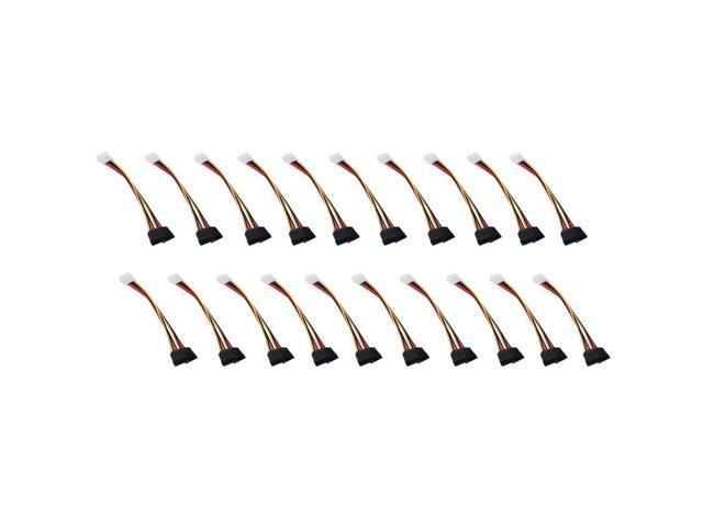 Click here for FOR 20 Pcs MOLEX IDE 4PIN MALE TO ATA SATA 15PIN P... prices