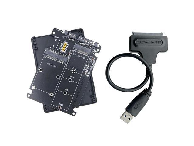 Click here for FOR Black Adapter Card M.2 NGFF MSATA SSD To SATA... prices