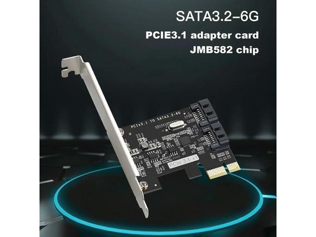 Click here for FOR PCI-E3.1 To 2 Port SATA3.2 6G Adapter Card 582... prices