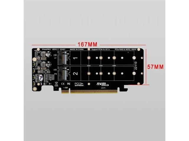 Click here for FOR PCIE 4.0 Dual-Disk PCIeX16 to M.2 M-Key NVME S... prices