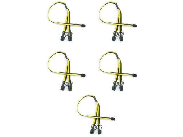 Click here for FOR 5Pcs PCI-E PCI Express 6Pin To Dual 2-Port 8Pi... prices