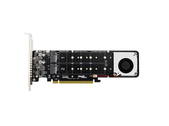 Click here for FOR Double-Sided 4-Disk NVME Raid PCI-E X16 Split... prices