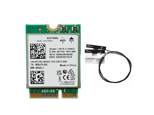 Click here for FOR AX1690I Wifi Card+2Xantenna AX411 Wi-Fi 6E Spe... prices