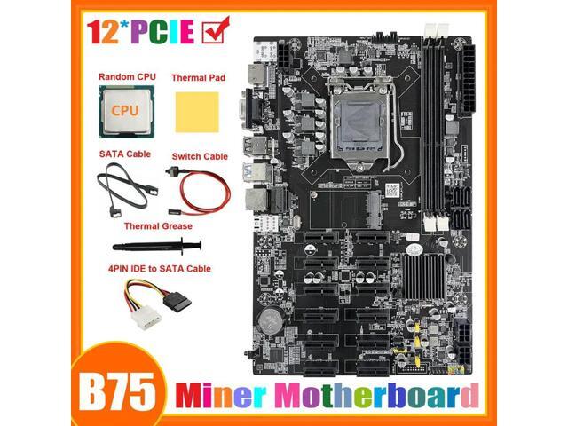 Click here for FOR B75 12 PCIE ETH Mining Motherboard+CPU+4PIN ID... prices