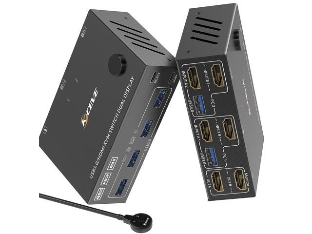 Click here for KVM Switch 2 Computers 2 Monitors  Dual Monitor HD... prices
