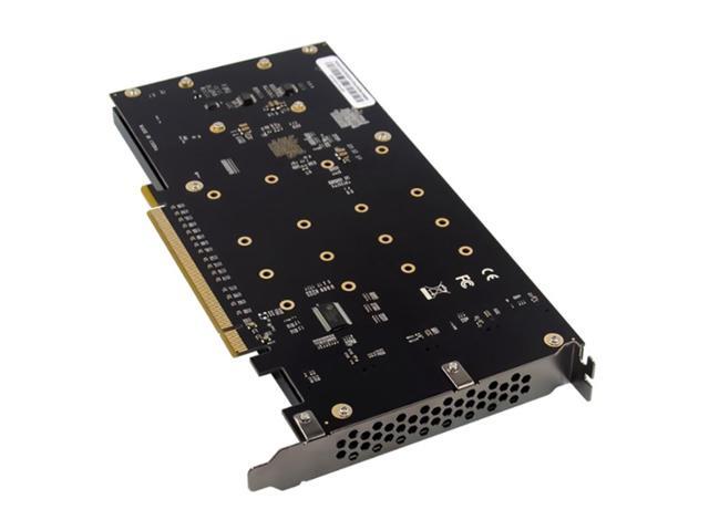 Click here for PLX8747 PCIE X16 4-Port M.2 KEY M NVMe SSD RAID Ri... prices