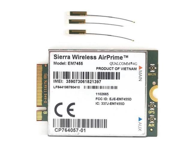 Click here for Gobi6000 EM7455 4G LTE NGFF Card+3Pcs Antenna WWAN... prices