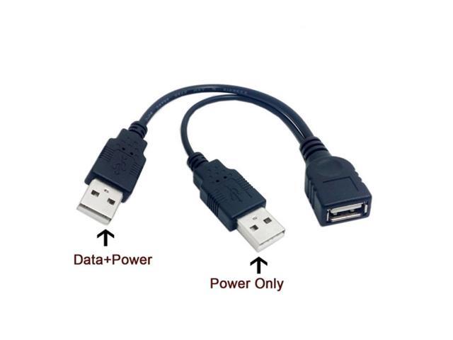 Click here for CY Black USB 2.0 Female A to Dual A Male Extra Pow... prices