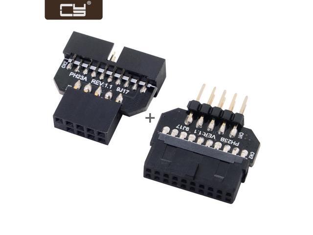 Click here for CY 1set Reversible USB 2.0 9Pin Housing to Motherb... prices