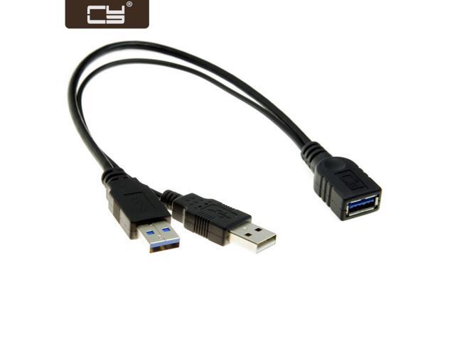 Click here for CY Black USB 3.0 Female to Dual USB Male Extra Pow... prices