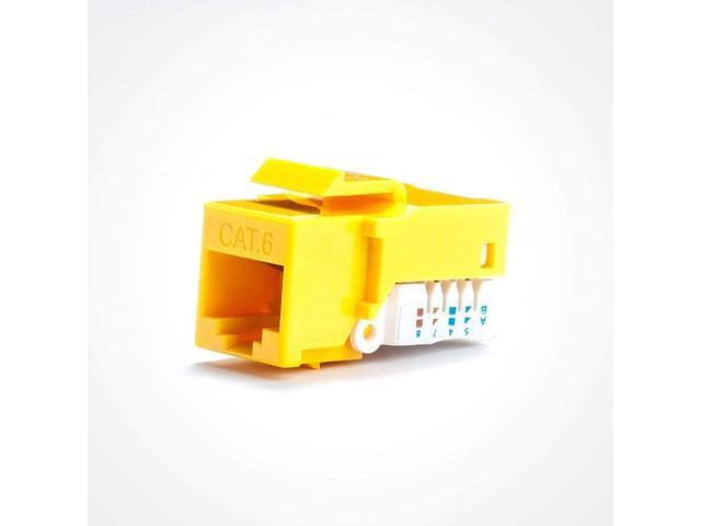 Click here for FireFold CAT6-TKJ-YEL Cat6 Keystone Jack RJ45 UL L... prices